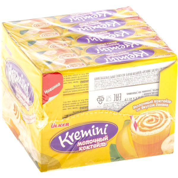 УП. Конфеты жевательные «Ulker» Kremini, со вкусом банана, 20х41 г ...