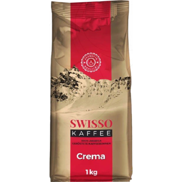 Кофе «Swisso» Kaffee Crema, жареный, в зернах, 1 кг купить в Минске ...