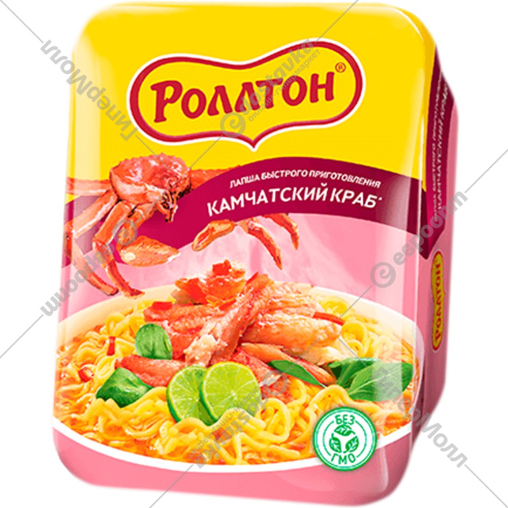 Лапша «Роллтон» камчатский краб, 90 г. - Каталог товаров